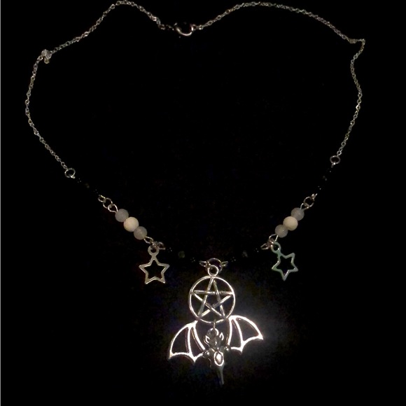 Accessories | Satanic Bat Necklace | Poshmark